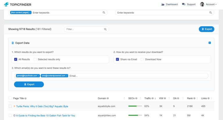 Creating Your First Report - Topicfinder