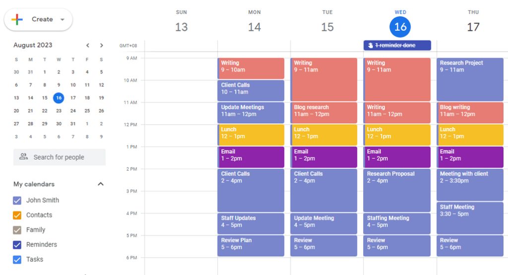 What a Daily Blogging Schedule Looks Like (Free Template)